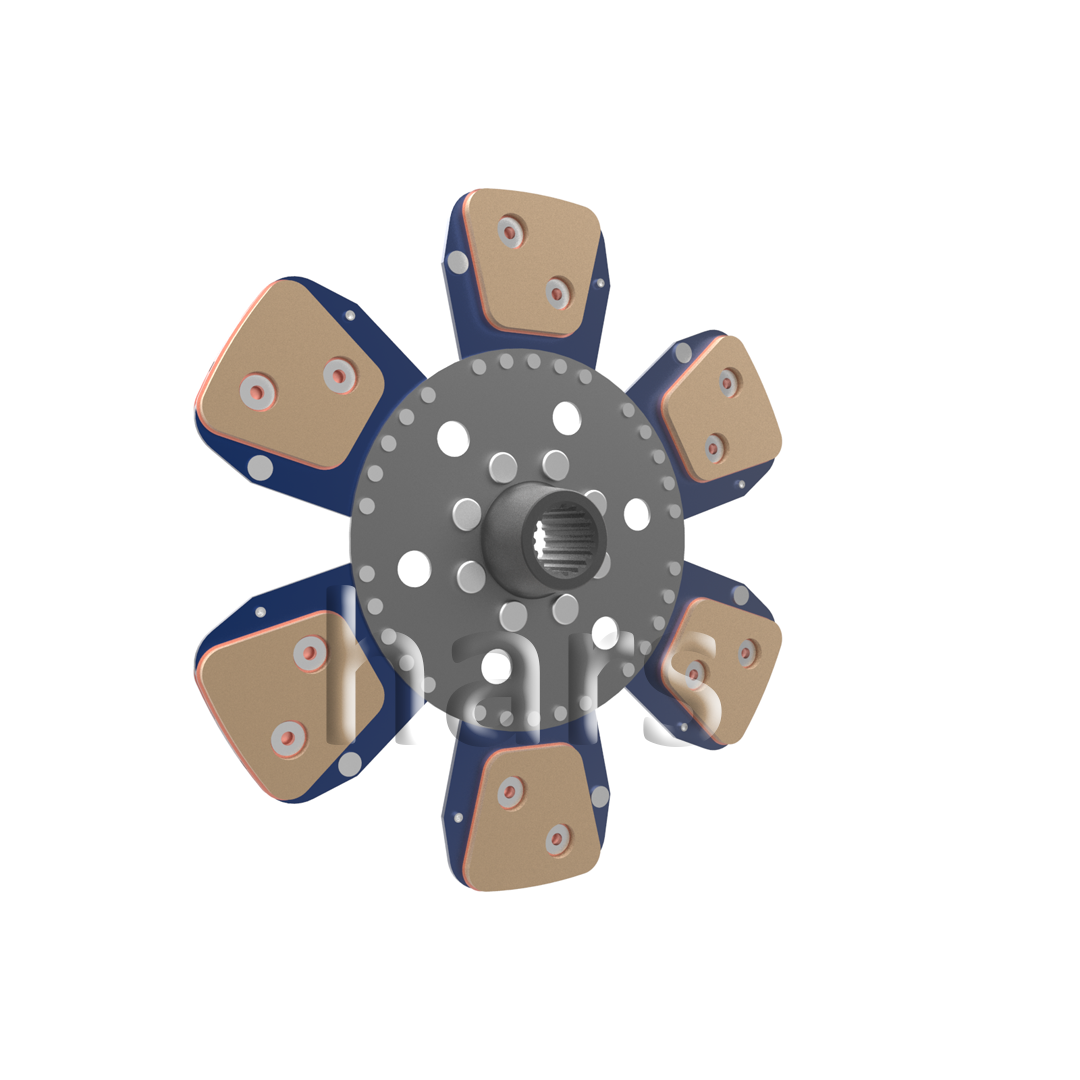 ZETOR | Clutch plate organic pad, rigid | 6701.11.23C | HARS